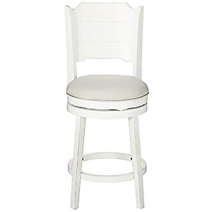 Hillsdale Clarion Swivel Stool, Counter Height, Sea White