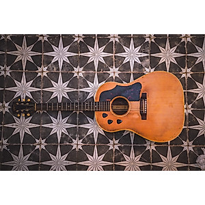 TIK PIK 6-Pack Guitar Picks for Acoustic & Bass Guitars | As Seen On Shark Tank | Black Multi-Gauge