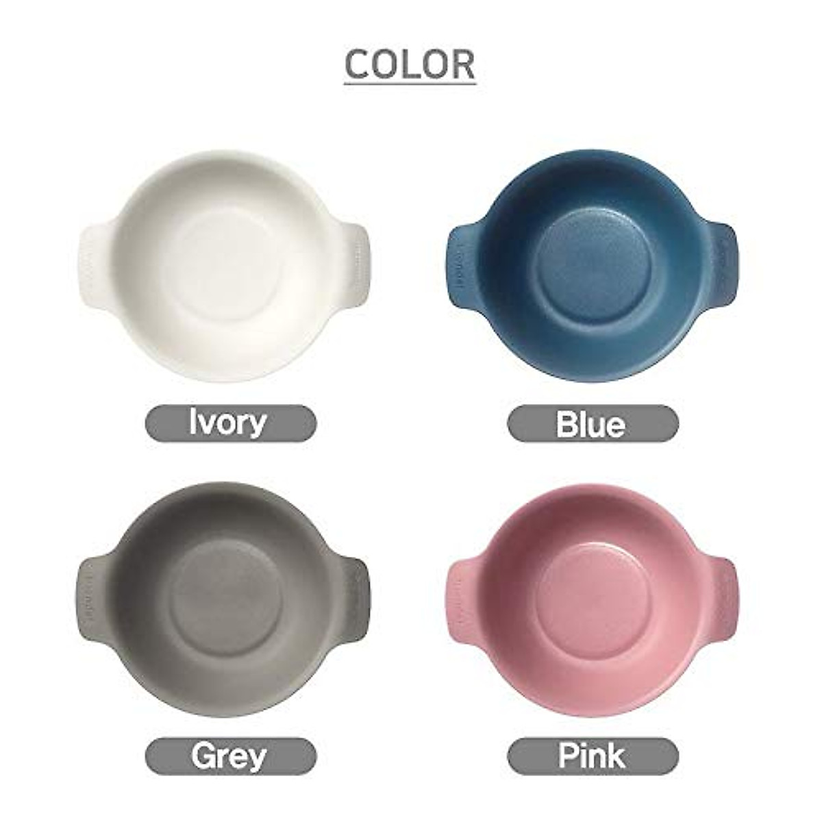 Nineware BPA-Free Cereal Bowl Set of 4 Unbreakable Lightweight for Soup, Rice, Yogurt Dishwasher & Microwave Safe