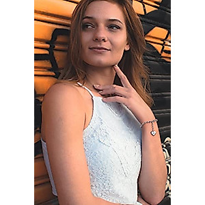 Bracelet Gift for Women Heart Initial Bracelets Stainless Steel Charm Bracelet Letter C Monogrammed Bracelets for Women