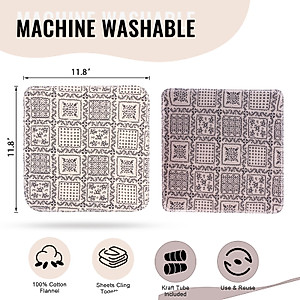 UNIMEIX 24 Pack 11.8 Inch Reusable Paper Towels Washable Roll Zero Waste Reusable Napkins Eco Friendly Paperless Towels for Kichen