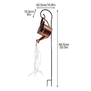 RNSUNH Waterfall Vine String Lights Shower Garden Art Light Decoration Solar Powered Watering Can Lights LED Fairy String Lights for Outdoor Garden Party Home Yard Decor