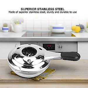 Srliya Mini Alcohol Stove Burner, Portable Stainless Steel Alcohol Stove Burner Outdoor Camping Panic Cooking Pot