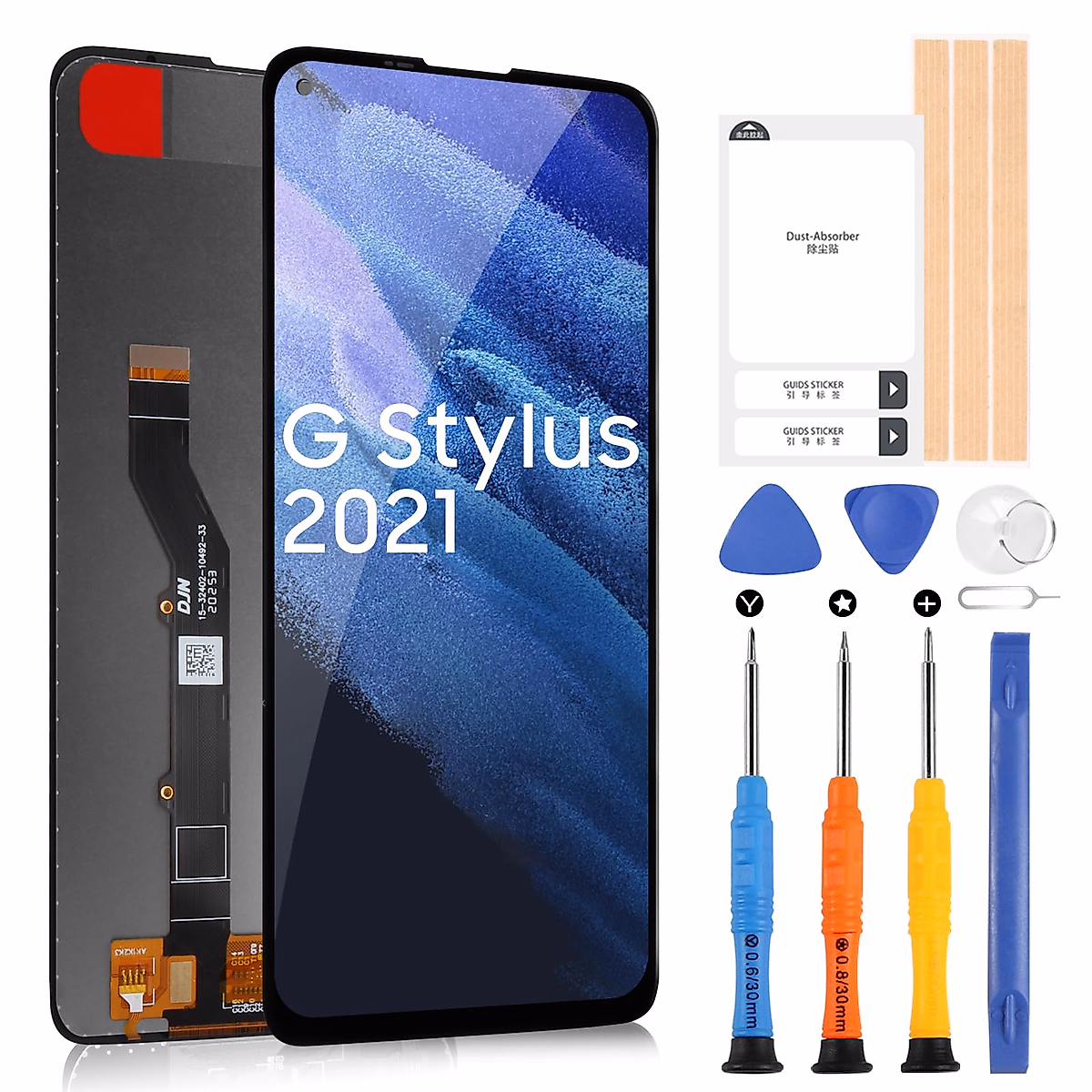 LCD Display for Motorola Moto G Stylus 2021 Screen Replacement for Moto G Stylus 2021 XT2115 XT2115-1 XT2115DL 6.8 inch Touch Screen Digitizer Glass Full Assembly with Repair Tools