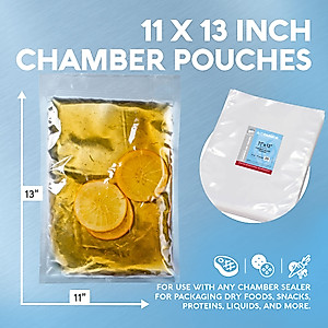Avid Armor – Chamber Machine Pouches, Pre-Cut Chamber Vacuum Sealer Bags, Heavy Duty Seal Pouch, BPA-Free Chamber Sealer, Vacuum Chamber Pouches (250, 11x13)