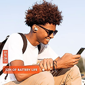 JBL Tune 125TWS True Wireless In-Ear Headphones - Pure Bass Sound, 32H Battery, Bluetooth, Fast Pair, Comfortable, Wireless Calls, Music, Native Voice Assistant (Black), Small