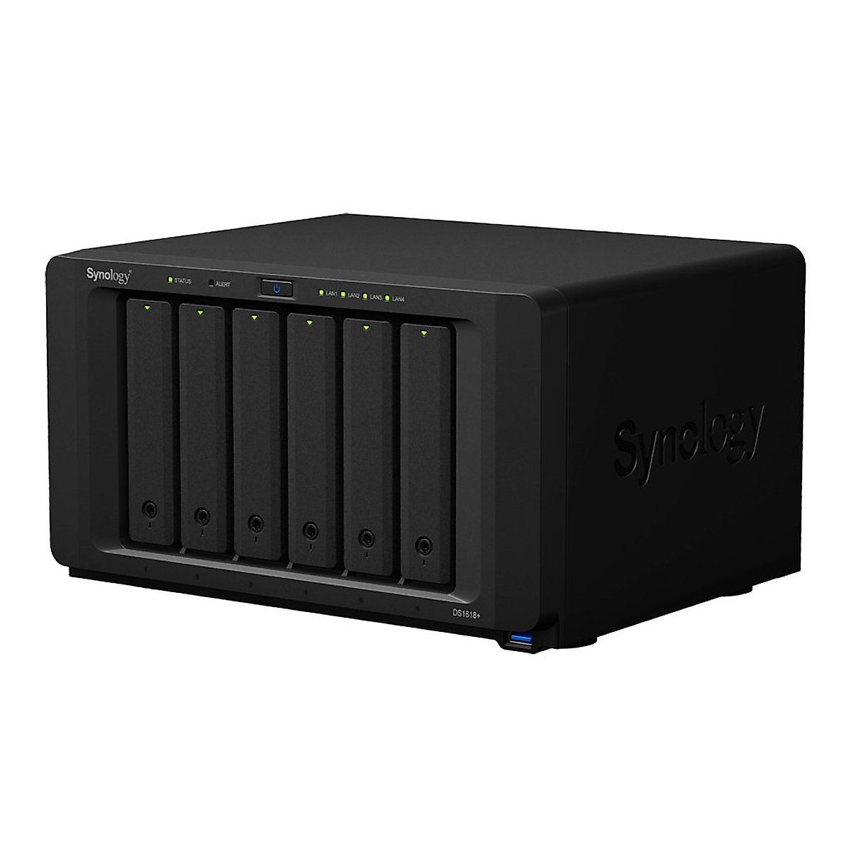 Synology DiskStation DS1618+ NAS Server for Business with Intel 2.1GHz CPU, 32GB Memory, 12TB SSD Storage, DSM Operating System, iSCSI Target Ready
