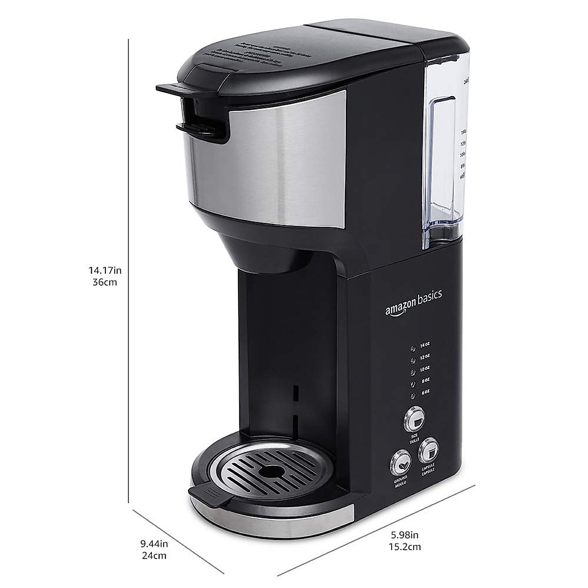Amazon Basics Dual Brew Single Serve Capsule Coffee Maker
