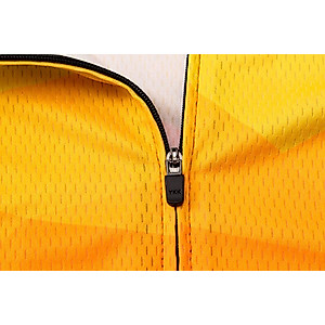 Uriah Men's Cycling Vest Reflective with Rear Zippered Bag Fluorescence Yellow Size XL