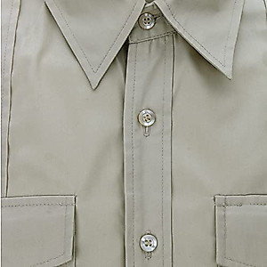 NIHONCOS Mens Shirt Jones Jr. Shirt Raiders Safari Costume Dr. Henry Tops with Pockets Halloween Cosplay Hiking Outfit (XX-Large)