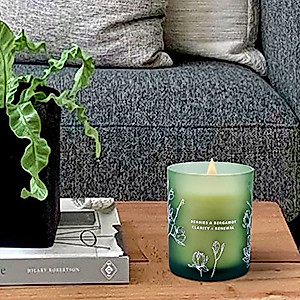 Large Berries Bergamot Candle with Vanilla, Grape & Cherry | Strong Scented Candles for Home, Relaxing Aromatherapy Candle | Natural Soy Candles for Men & Women 10.6 oz, Wood Wicked Candle Clean Burn