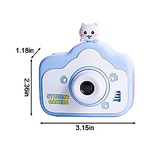 TIANEK Children's HD Front and Rear Double Shot 2000w Mini 2.0 Inch Video Camera Game Music All-in-one Camera with 32GB Memory Card