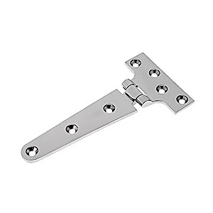 T-Hinge,Metal Tee Hinge, 2pcsT Hinges, Gates, Thicker Hinges, Heavy Duty Hinges for Wooden Fences, Sheds, Wooden Boxes, Garden Gates, Cabins, Warehouse Doors