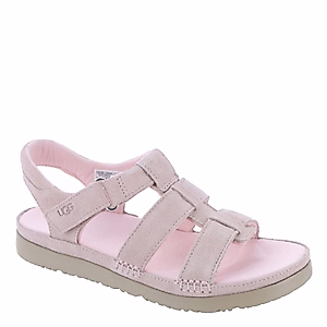 UGG Unisex-Child Goldenstar Strap Sandal, Seashell-pink, 3 Big Kid