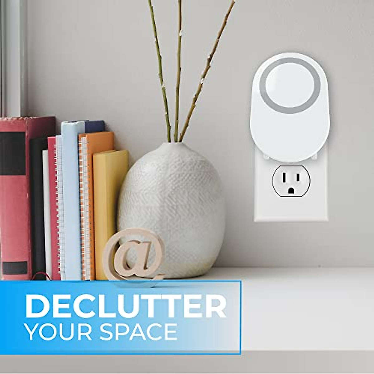 Magnetic Plug-in Wireless Charger - Cordless Charging Station with Fast Charge - Universal Phone Charger Pad for Qi Enabled Compatible w/iPhone 11, 12, 13, Pro & Max, Apple (2 Pack White)