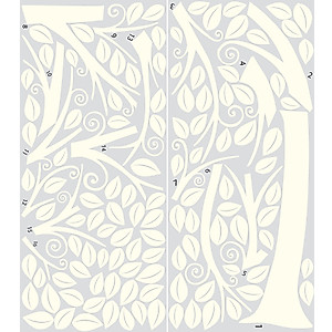 Wall Pops WallPops WPK0837 Silhouette Tree Wall Art Kit, White & Off-White