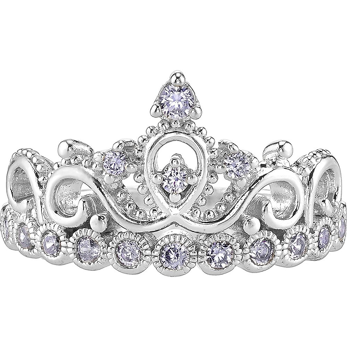 Guliette Verona 925 Sterling Silver Princess Crown Ring (9)