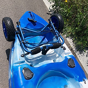 Newcod Kayak Cart, Kayak Dolly with 10" Airless Tire for Carrying Kayak Canoe SUP Paddle Board