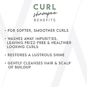 ALURAM Coconut Water Based Curly Hair Clarifying Shampoo and Conditioner - Color Safe Lightweight Formula for Medium to Course Hair - Sulfate & Paraben Free, 12 Fl Oz