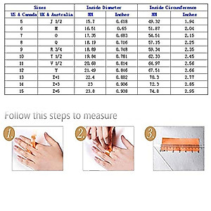 Opal Jewelry Ladies 925 Silver White Sapphire Ring Set Anniversary Bride Wedding Band Jewelry (9)