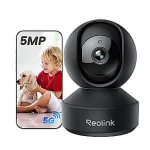 REOLINK E1 Pro 4MP HD Plug-in Home Security Indoor Camera with 2.4/5 GHz Wi-Fi, Auto Tracking, Smart Person/Pet Detection, Multiple Storage Options, Ideal for Baby Monitor/ Pet Camera/Elderly