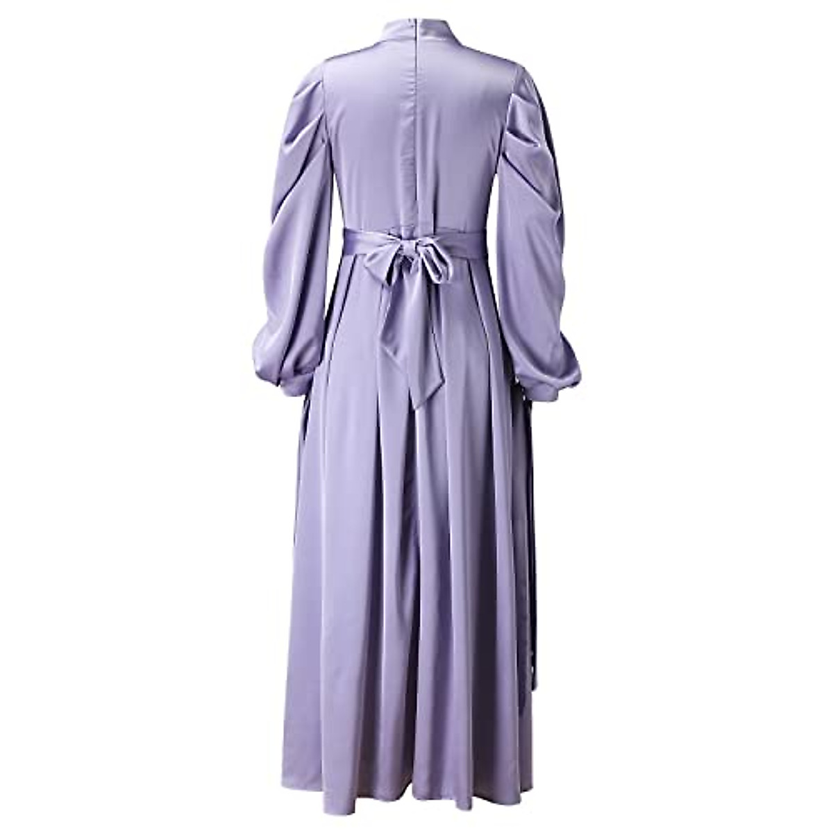 Dress Kaftan Arab Muslim Islamic Abaya Sleeve Casual Womens Solid Dress Women's Casual Dress Purple