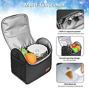 MIYCOO Insulated Lunch Box for Women Men Leakproof Girls and Boys Lunch Bag for School Outdoor Work with Shoulder Belt, (Black,11L)