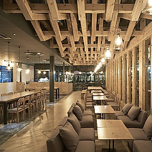 Leools Vintage LED Edison Bulb Dimmable 15W,Equivalent 120W, Antique Style ST64 LED Filament Bulbs,1300 Lumen,2700K Soft Warm White, E26 Base,4 Pack.