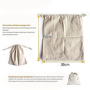 8 Inch Oval Premium Bread Proofing Basket Set - Authentic Natural Rattan, Optimal Size, Easy Clean, Ideal for Sourdough, Dye-Free.GEPAS (8in)