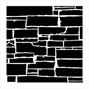 Fun with Shapes Stacked Stone Stencil StudioR12 | Wood Sign | Reusable Mylar Template | Wall Decor | Multi Layering Art Project | Journal Art Deco | DIY Home - Choose (15" x 15")
