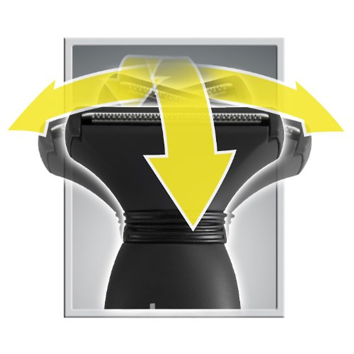 MANGROOMER - ULTIMATE PRO Back Shaver with 2 Shock Absorber Flex Heads, Power Hinge, Extreme Reach Handle and Power Burst