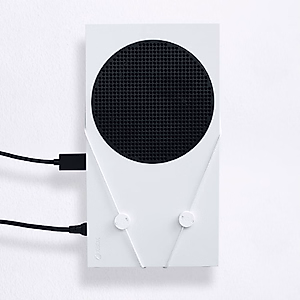 XBOX Series S Wall Mount Solution by FLOATING GRIP - Sleek Mounting Kit for Hanging XBOX Series S Gaming Console on the wall (Standard: Fits XBOX Series S, White)