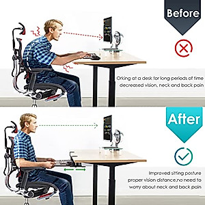 VETUZA Keyboard Tray Under Desk Keyboard Drawer Adjustable Height C-Clamp Mount System for Typing Easy Installation
