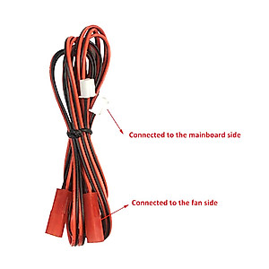 Furiga 24V 5015 Blower Fan DC 50X50X15mm Radial Cooling Fan 1.2M Cable for 3D Printer Fan Heat Sink 2PCS, TIEFULONG-WT