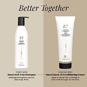 ALOXXI E7 Leave-In Conditioning Cream, Hydration & Intense Repair for Dry, Frizzy & Damaged Hair, Paraben-Free, 6.8 Fl Oz
