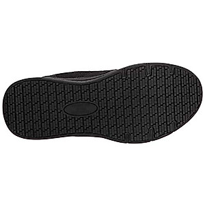 Skechers Women's Lace up Athletic Food Service Shoe, Black, 7