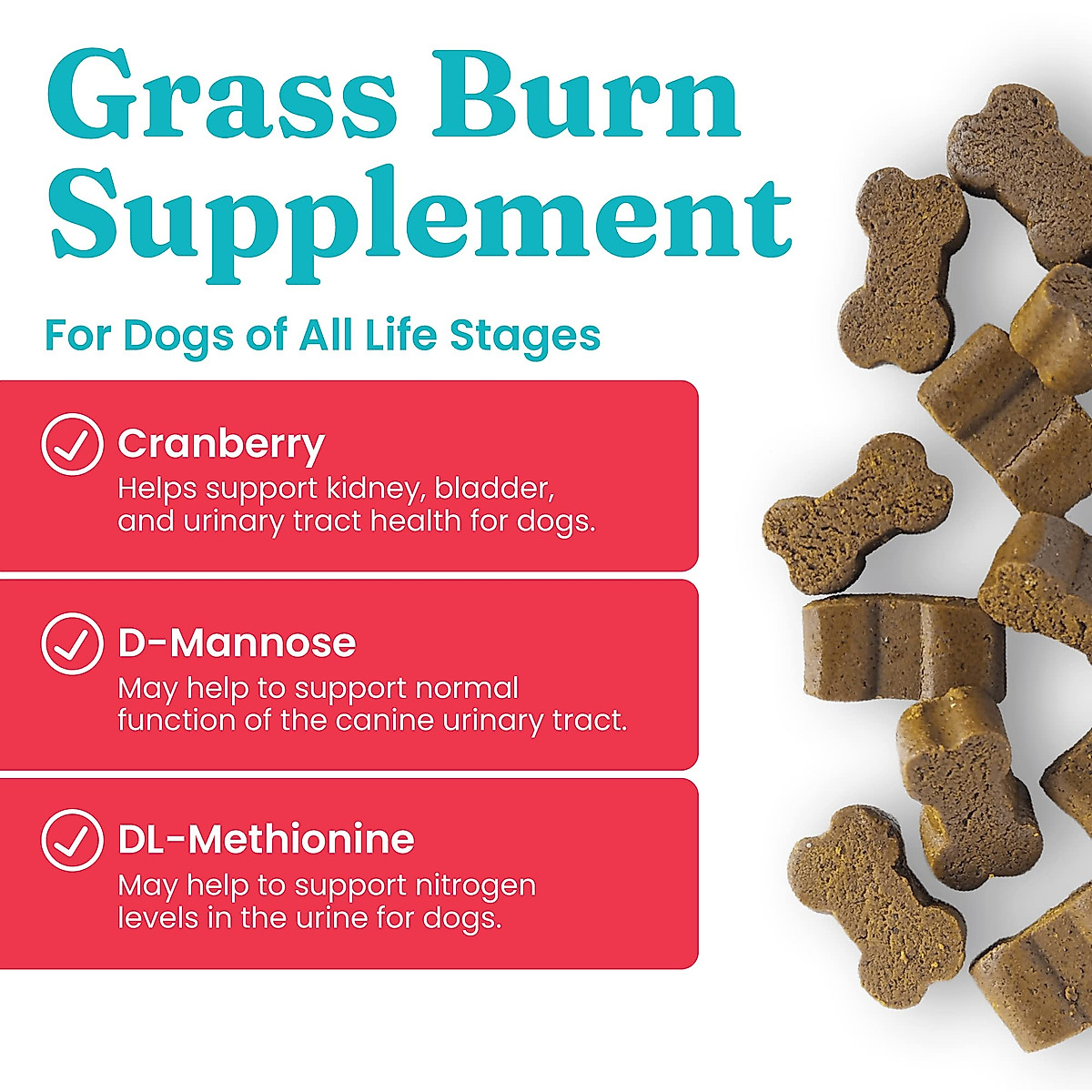 Solid Gold Dog Urine Neutralizer for Lawn Chews - Grass Guardian with Urinary Tract, Kidney, Bladder, and pH Support to Reduce Grass Pee Spots & Grass Burn - 120 Count