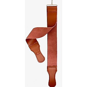 G.B.S Leather Razor Strop 2.5" x 22" Super Soft Cowhide- + 30 ML Strop Paste Dual Straps with Clip Sharpening Razor, Knifes & Kitchen Cutlery, Keeps Your Blade Sharp