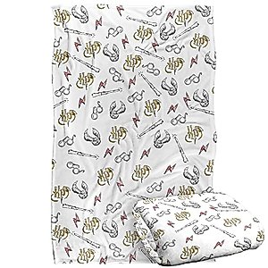 Harry Potter Whimsical Water Color Silky Touch Super Soft Throw Blanket 36" x 58",Whimsical Water Color
