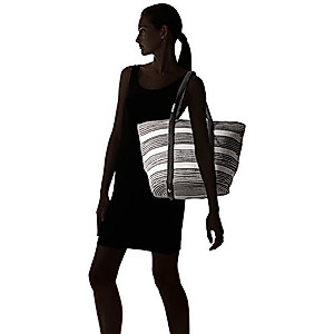 RainierSun Women's Sorrento Purse, Black/White, One Size