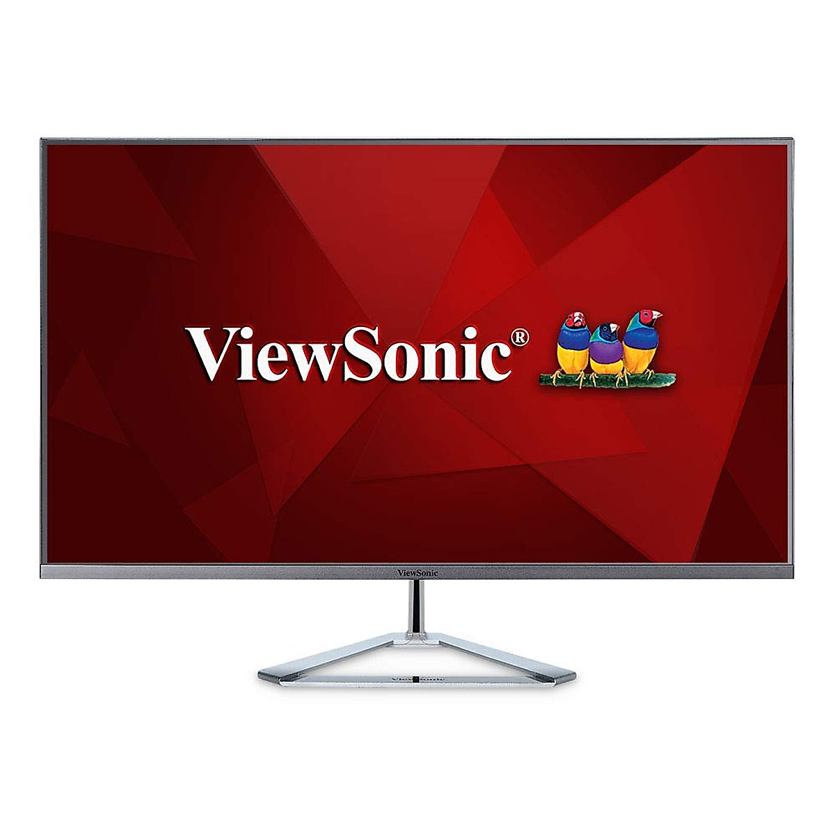 ViewSonic VX3276-MHD 32 Inch 1080p Widescreen IPS Monitor with Ultra-Thin Bezels, Screen Split Capability HDMI and DisplayPort and Amazon Basics DisplayPort 1.2 Cable, 21.6Gbps High-Speed, 4K@60Hz, 2K@165Hz, Gold-Plated Plugs, 6 Foot, Black