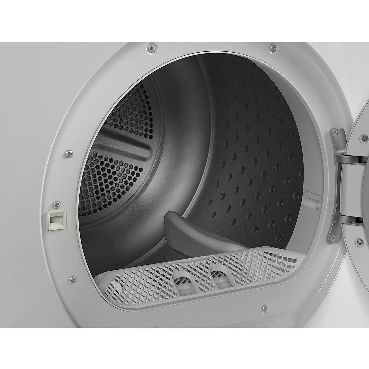 Hamilton Beach Electric Fullsize Ventless Laundry Clothes Dryer, 4 cu. ft. Capacity, with Stainless Steel Tub, Easy Control, 4 Automatic Drying Modes, Apartments, Houses, 24-Inch Width, White