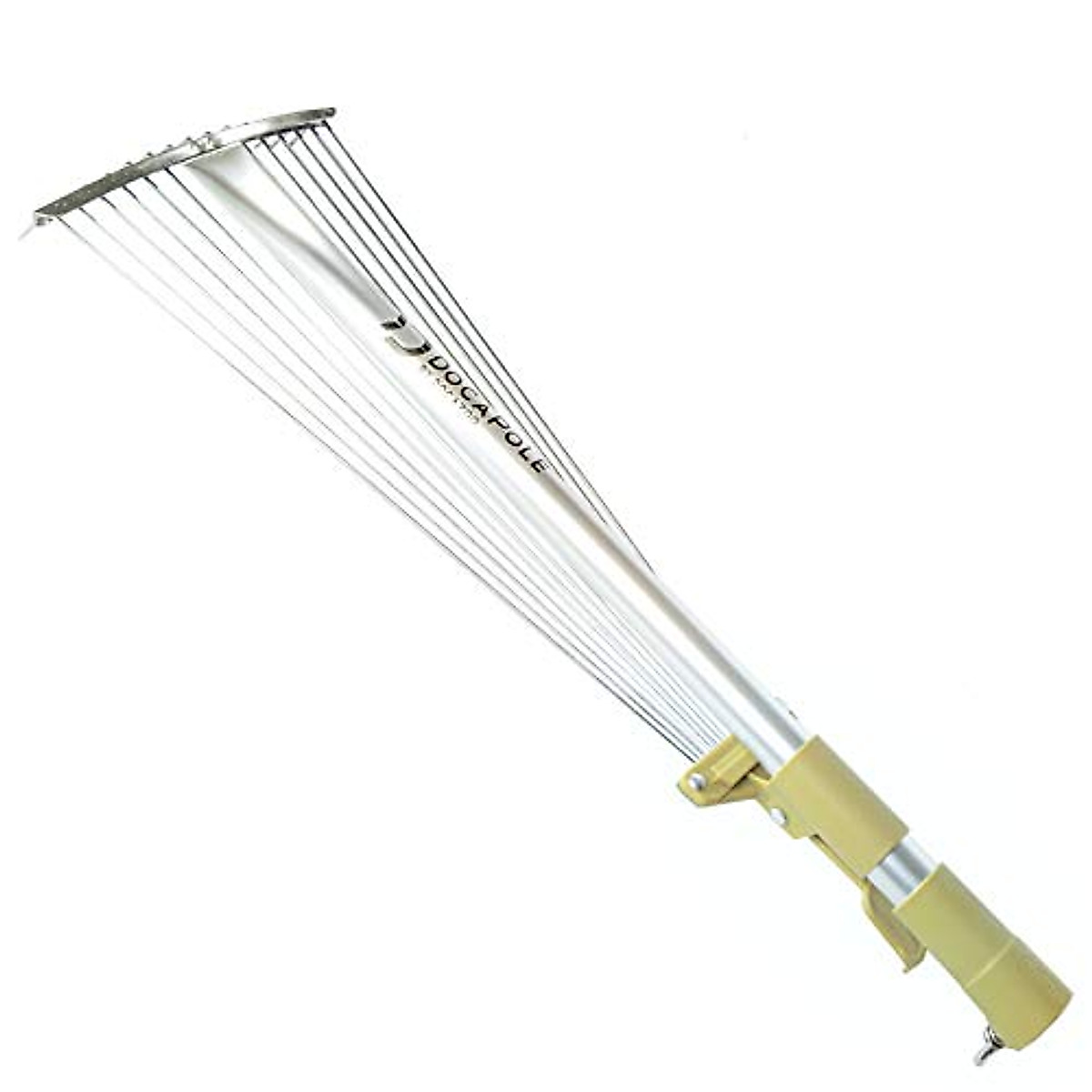 DOCAZOO - DocaPole Roof and Yard Rake Extension Pole - Adjustable, Telescopic, Clean Leaves, Sticks and Debris - 6 to 24 Foot