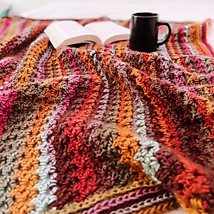 Lion Brand Yarn Landscapes Yarn, Multicolor Yarn for Knitting, Crocheting Yarn, 1-Pack, Volcano