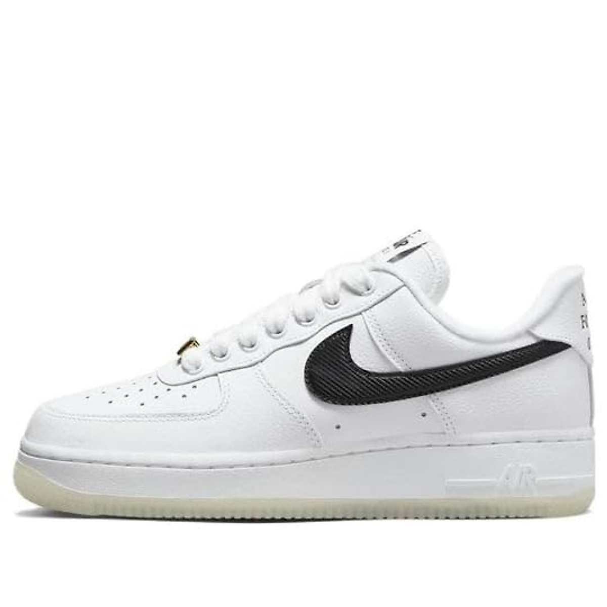 Nike Womens Air Force 1 '07 PRM White/Black-Metallic Gold Size 10