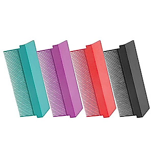 Barber Straightening Comb Attachment for Hair - Hair Straightener Comb, Hair Straightening Comb Attaches to Flat Iron for Low and high Temperature, Styling Comb for Hair Stylist Tool (Black, 1pc)