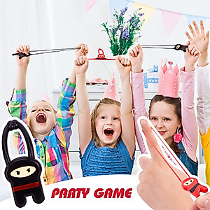 Shindel 40PCS Stretchy Flying Ninjas, Funny Elastic Slingshot Ninja Toys for Boys Girls Great Birthday Gifts Party Favors Classroom Exchange Gift for 8-12