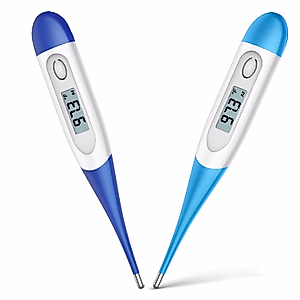 Bundle of Thermometer for Adults, Digital Oral Thermometer for Fever with 10 Seconds