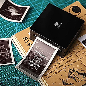 Phomemo M03 Green Photo Printer- Bluetooth Thermal Photo Printer with 6 Roll 2 Inch White/Transparent/Semi-Transparent Thermal Paper, Compatible with iOS + Android for Photos, Journalist, Work, Plan