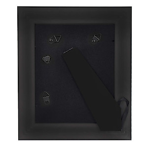 Beyond Your Thoughts 8x10 Picture Photo Frame(1 Pack Real Glass) Antique with Matted for 5X7 Blue Color, Vertical or Horizontal, Table Top and Wall Mounting Display